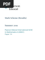 Mark Scheme (Results) January 2023: Pearson Edexcel International GCSE in Mathematics A (4MA1 ...