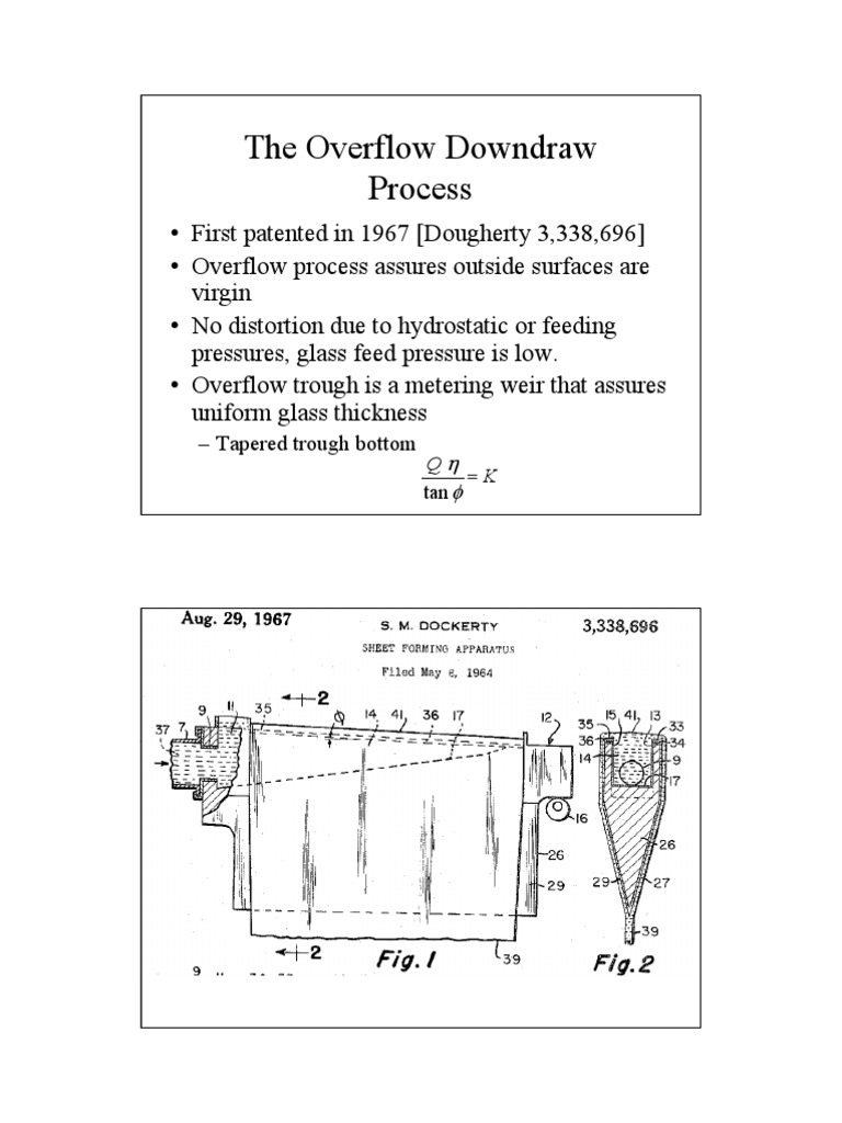 The Overflow Downdraw Process Properties | PDF | Glasses | Industrial ...
