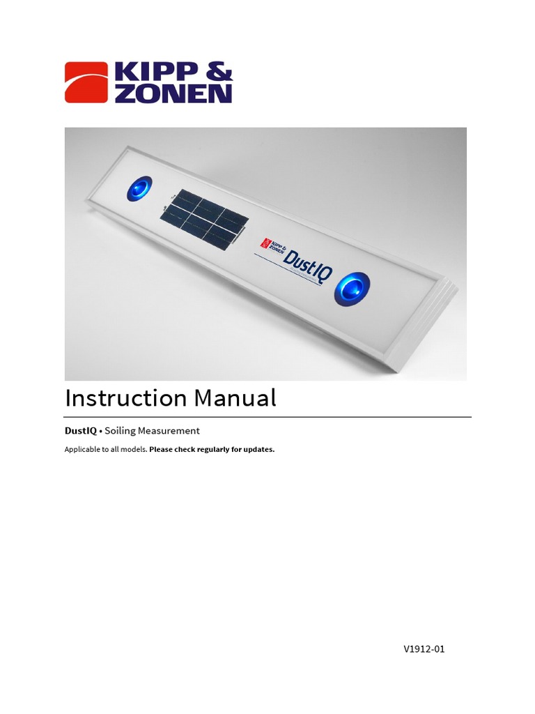 Instruction Manual: Dustiq - Soiling Measurement | PDF | Electrical ...