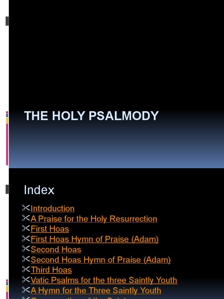 The Holy Psalmody: Hymns and Prayers | PDF