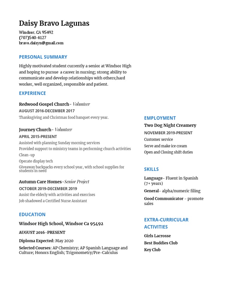 Resume Daisy Bravo | PDF | Health Care | Medicine