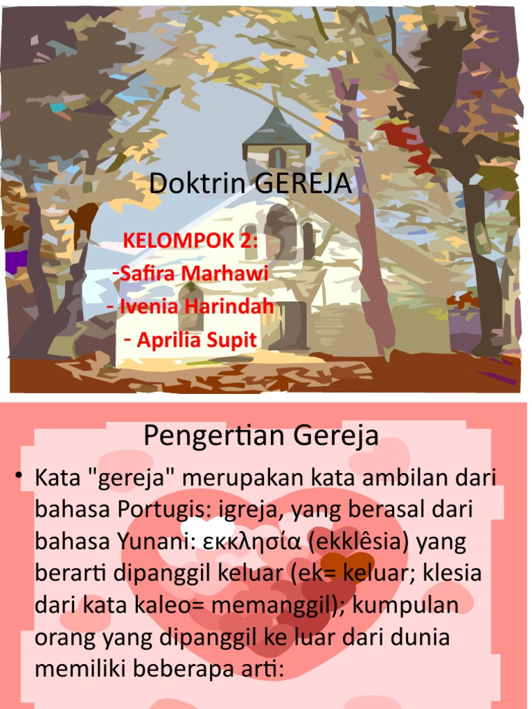 Doktrin GEREJA | PDF