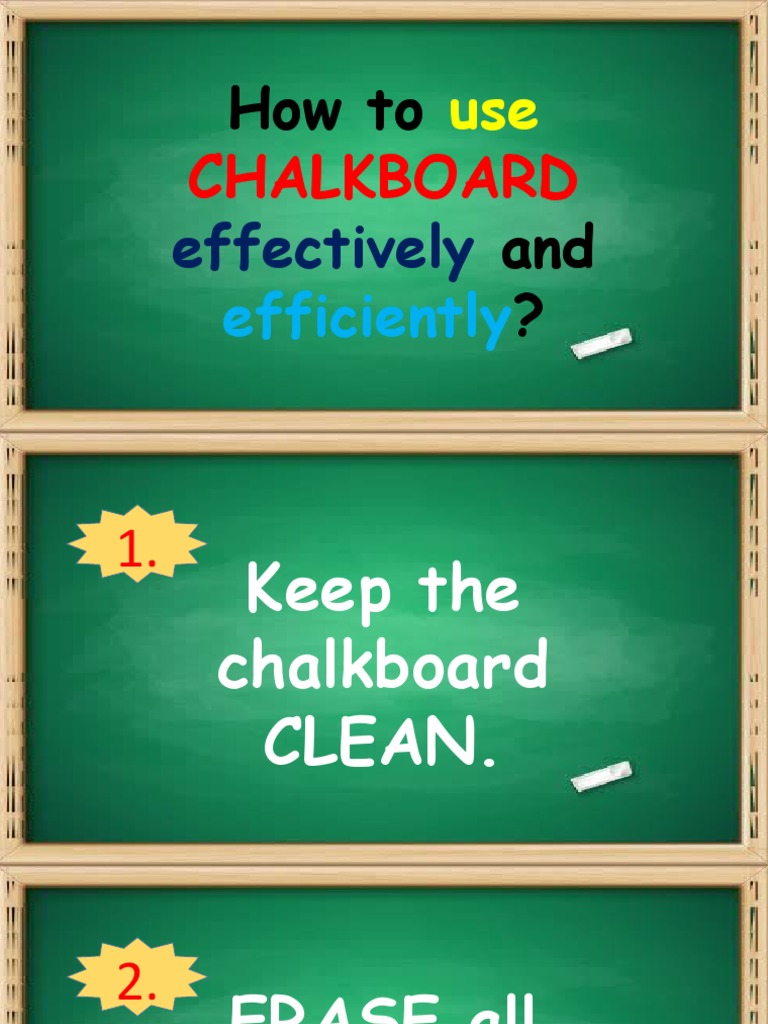 How To and ?: Chalkboard | PDF