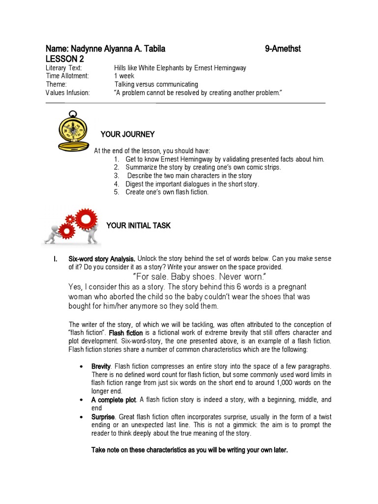 Hills Like White Elephants | PDF