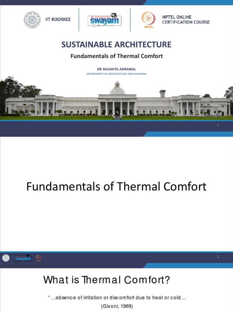 Fundamentals of Thermal Comfort: An Exploration of Key Concepts and ...