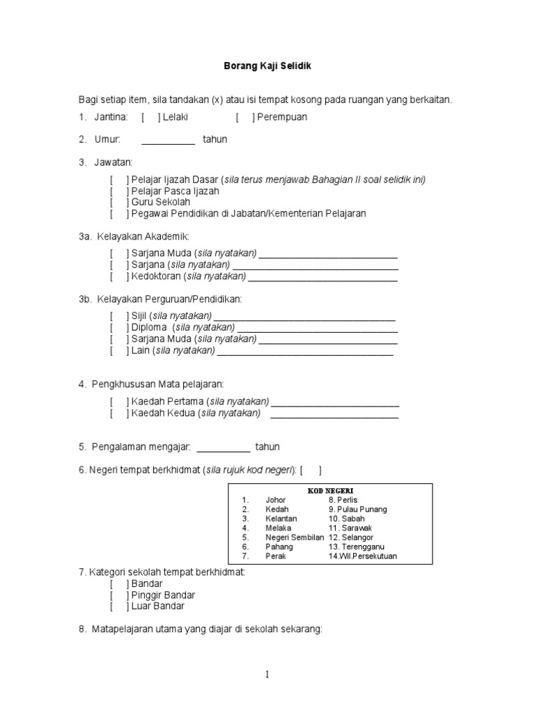 Contoh Survey 3 | PDF