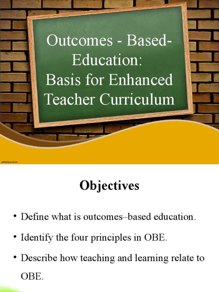 Outcomes Based-Education | PDF | Educational Assessment | Educational ...
