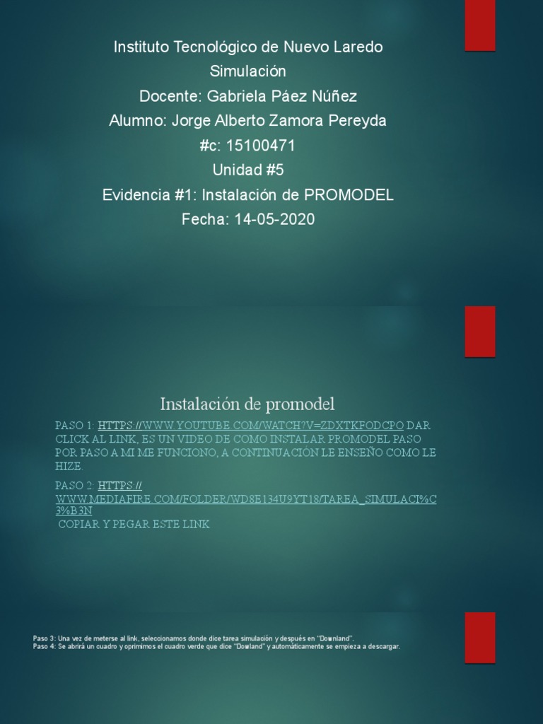Pasos para Descargar Promodel Simulacion | PDF
