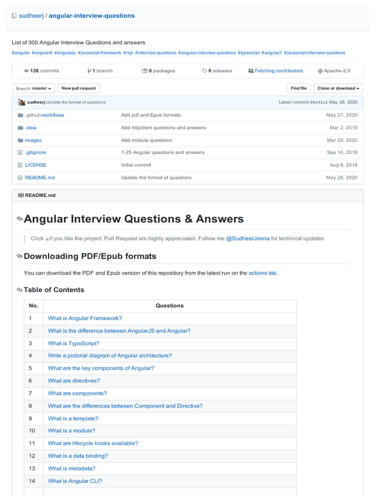 Angular Interview Questions | PDF | Angular Js | Class (Computer ...