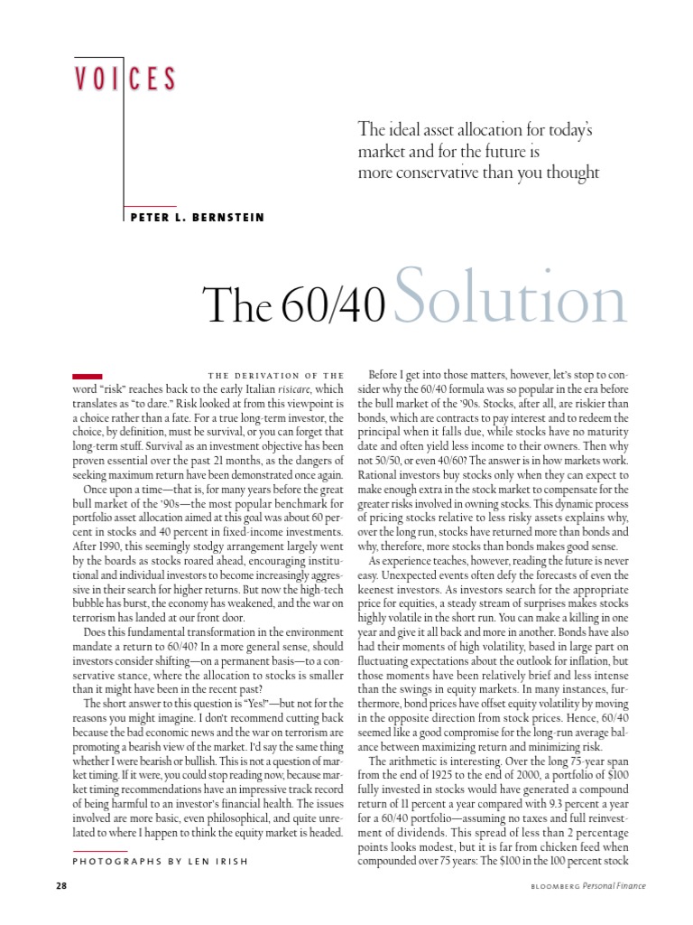 60-40 Solution | PDF | Asset Allocation | Investor