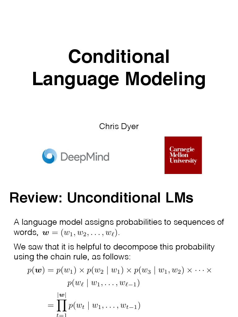 Lecture 7 - Conditional Language Modeling | PDF | Applied Mathematics ...