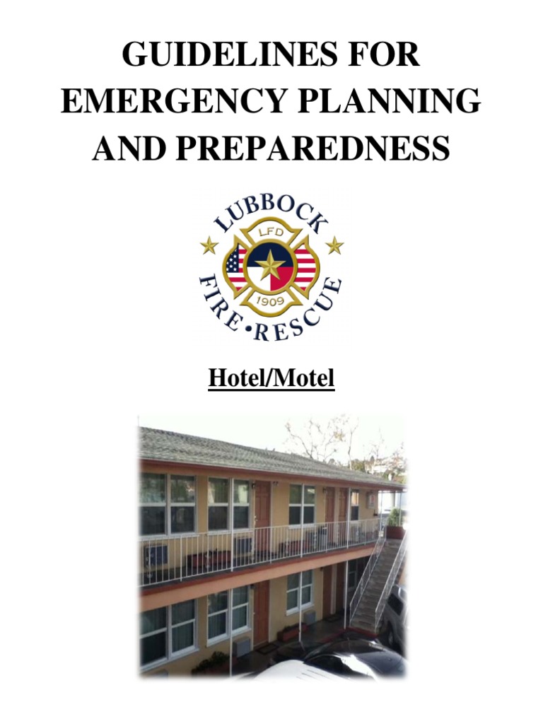 Guidelines For Emergency Planning and Preparedness: Hotel/Motel | PDF ...
