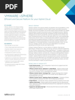 VMW Datasheet Vsphere Product Line Comparison | PDF | Virtual Machine | Cloud Computing