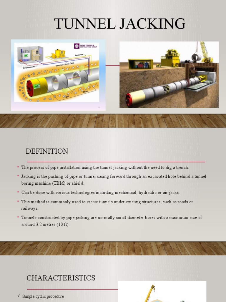 Tunnel Jacking | PDF | Tunnel | Pipe (Fluid Conveyance)