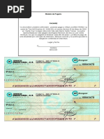 Cheque para Abono en Cuenta | PDF | Cheque | Bancos