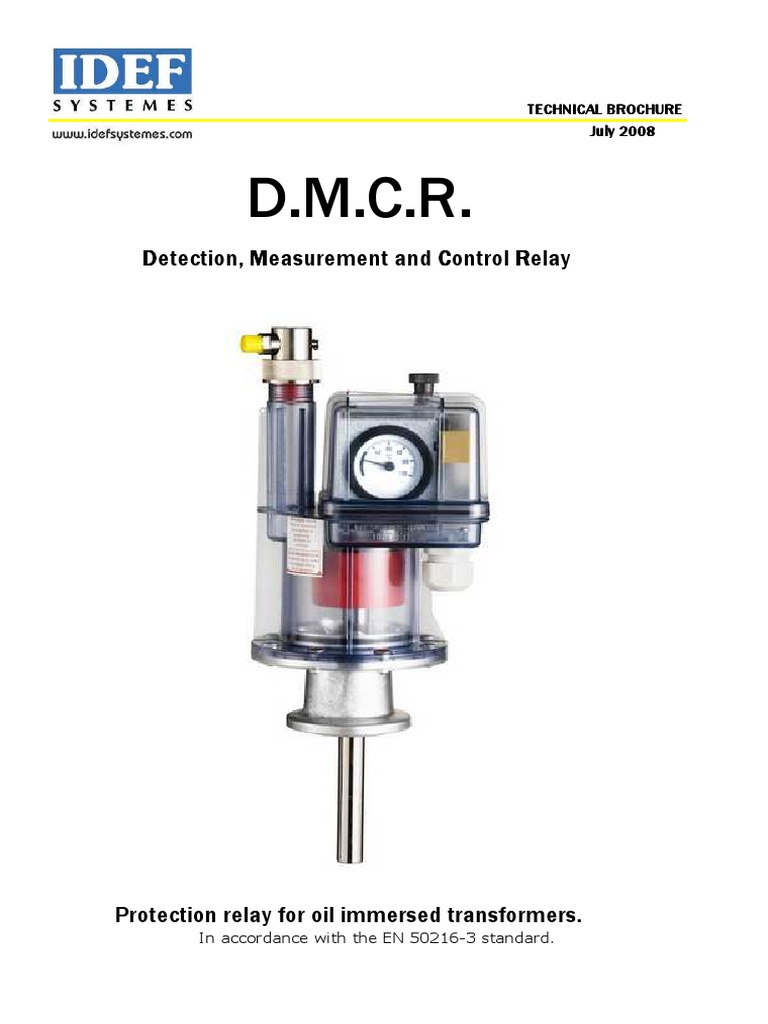 DMCR Protection Relay Overview | PDF | Switch | Transformer