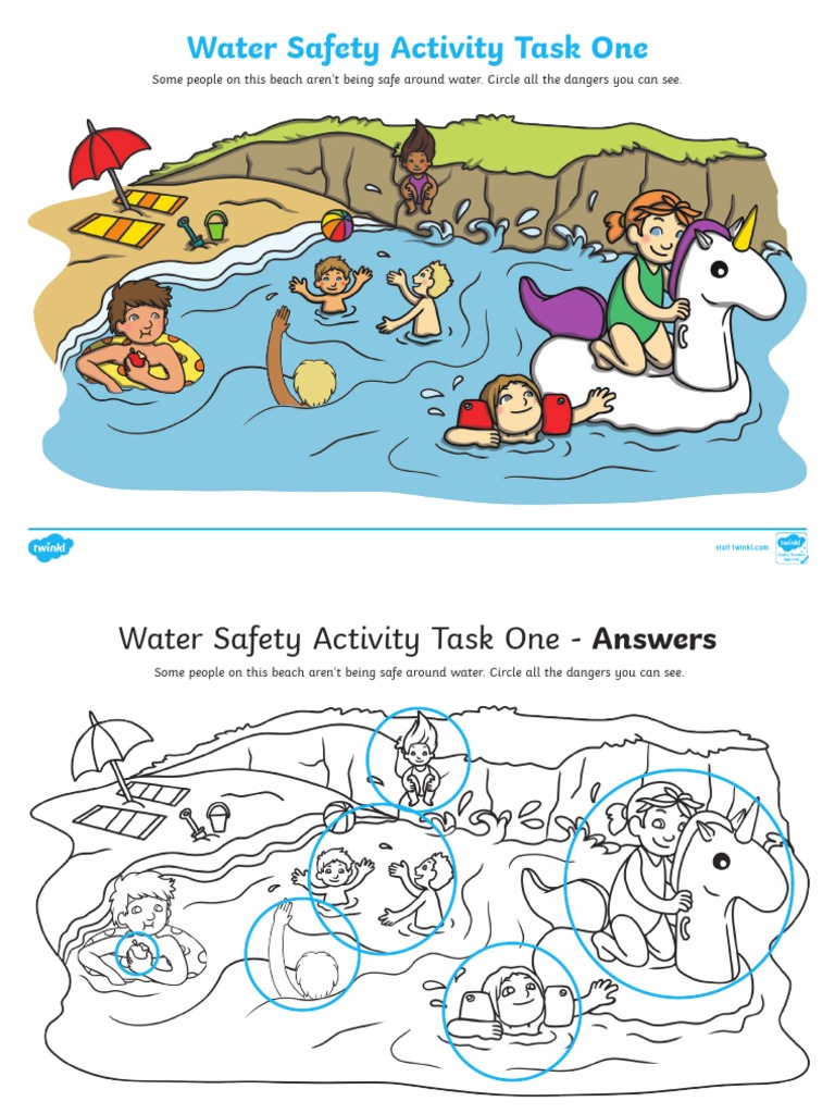 Grade 4 Water Safety Activity Sheets | PDF | Home & Garden | Wellness