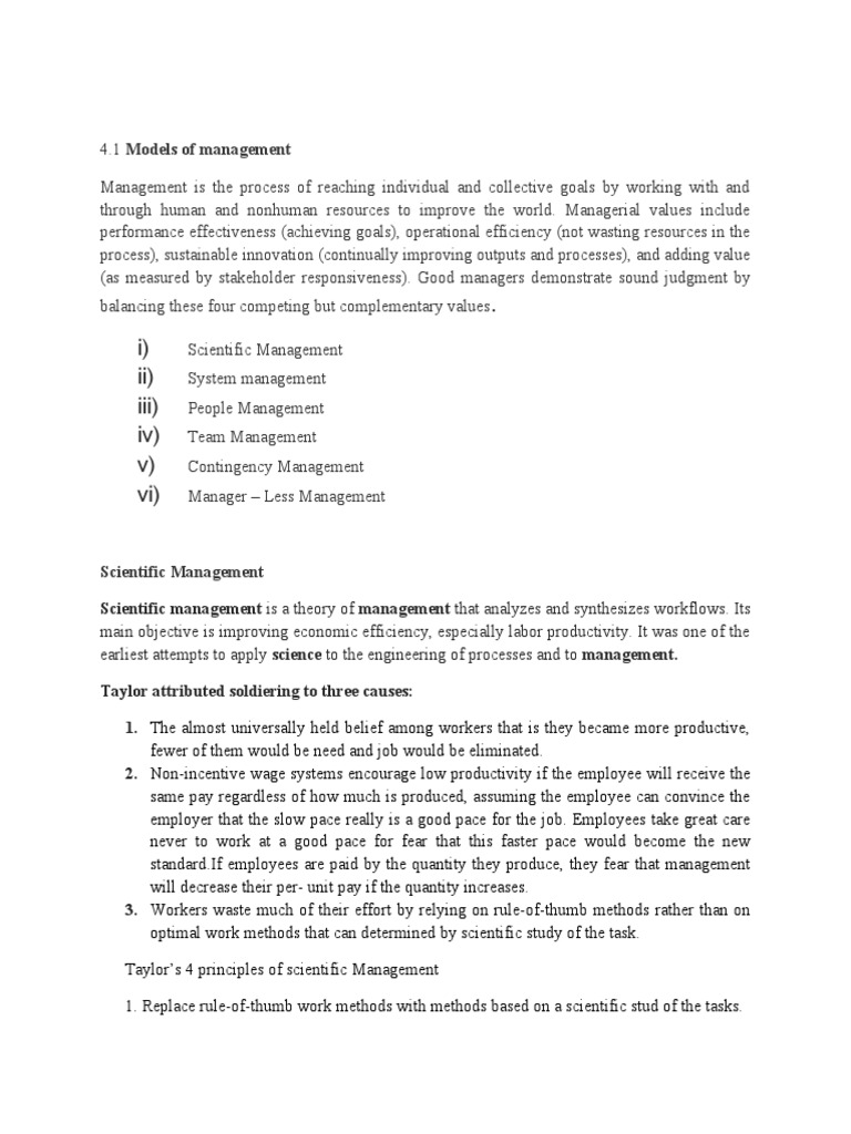 MIS - Unit 4 Management Models | PDF | Value Chain | Strategic Management