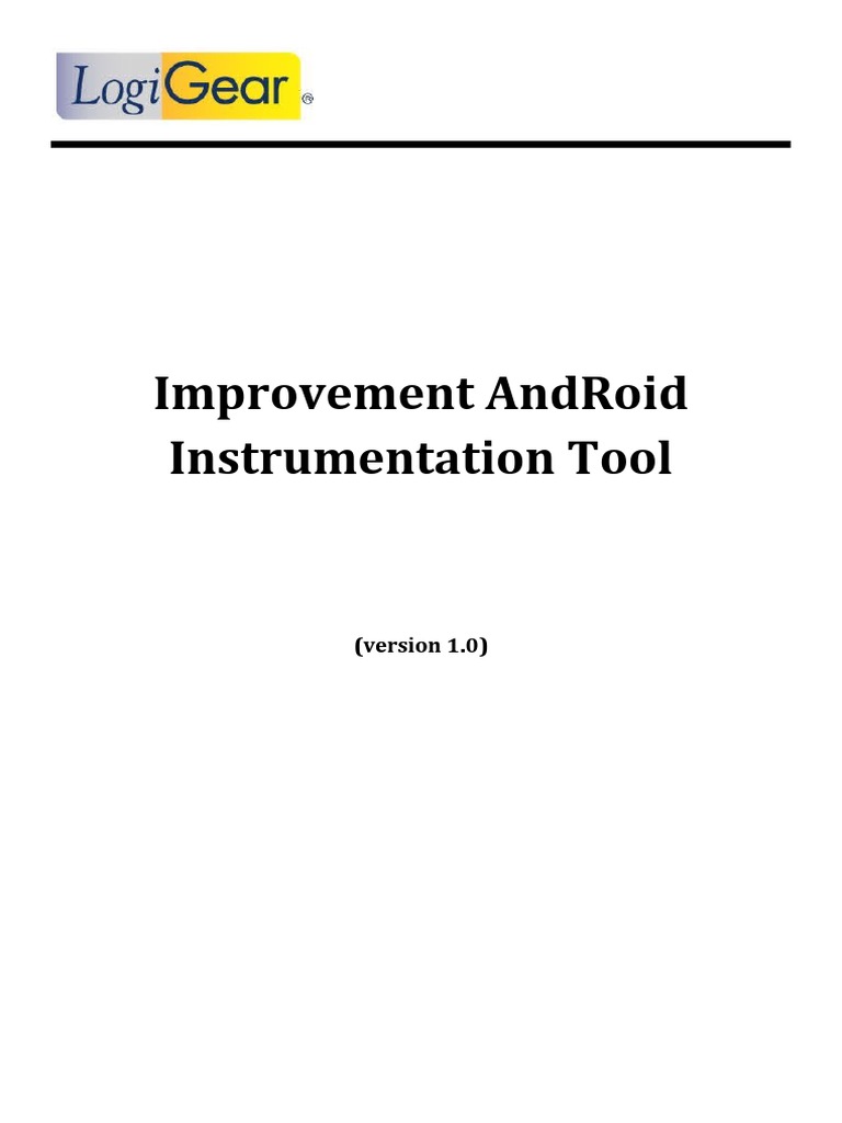 Improvement Android Instrumentation Tool V1 0 Pdf System Software
