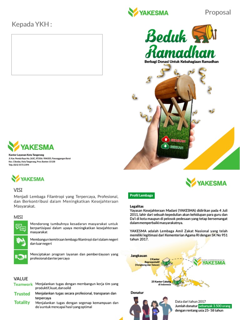 Donasi Ramadhan untuk Dhuafa Yakesma | PDF