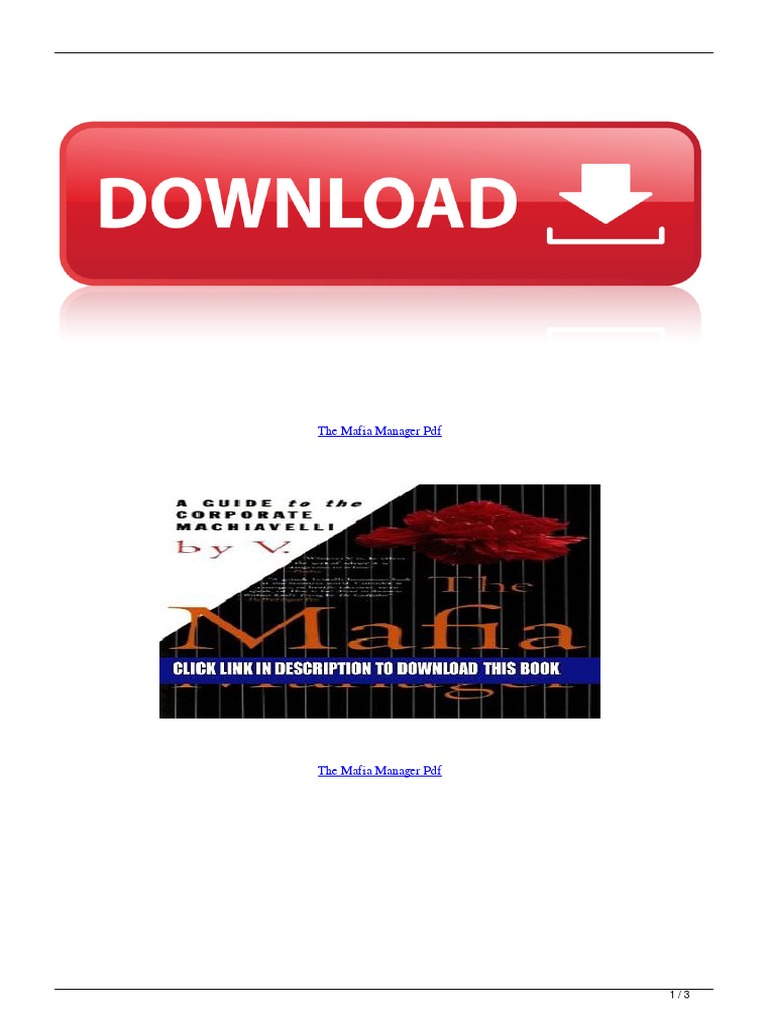 The Mafia Manager PDF | PDF