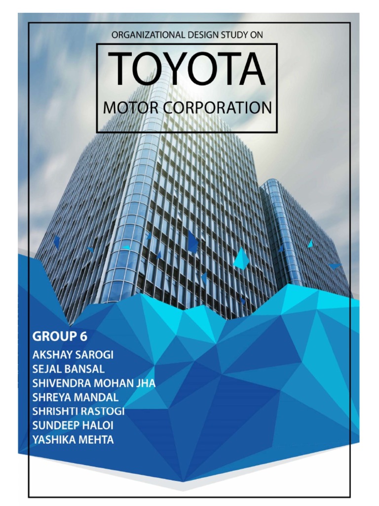 Toyota Organization Design Report | Download Free PDF | Toyota | Car