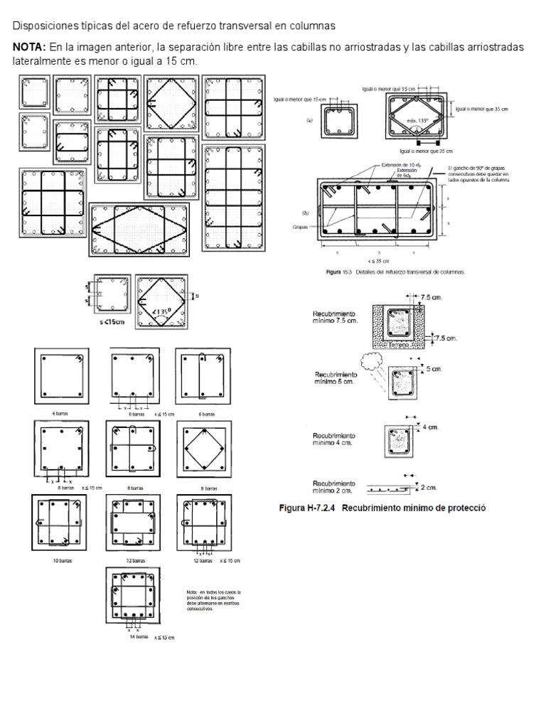 Tabla de Diseño de Estribos en Columnas | PDF