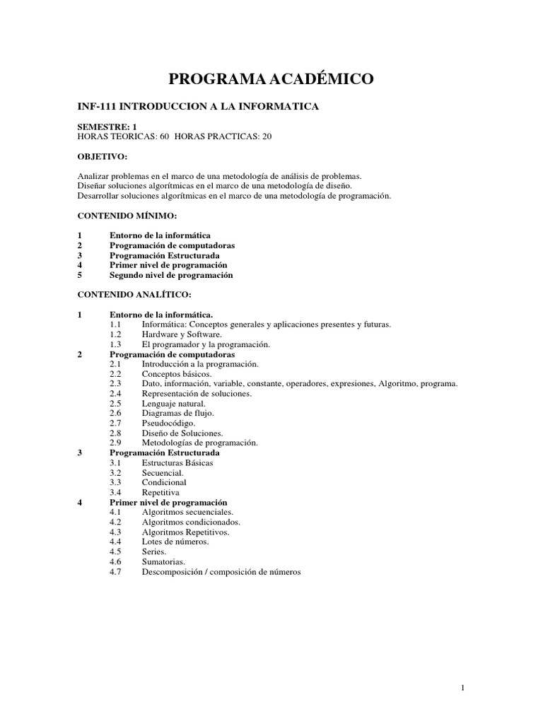 Programa Academico PDF | PDF | Integral | Derivado