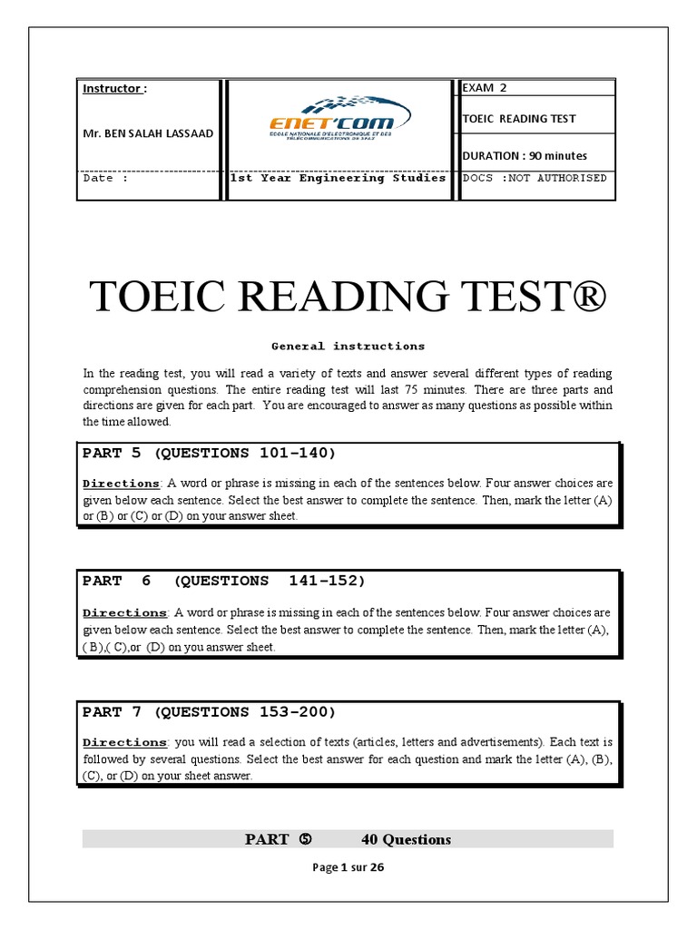 Reading Toeic Test 06 | PDF | Securities (Finance) | Stocks