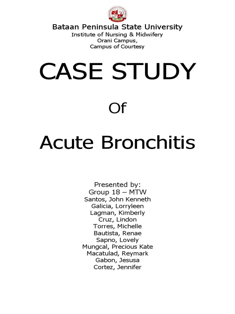Case Study: Acute Bronchitis | PDF | Bronchitis | Lung