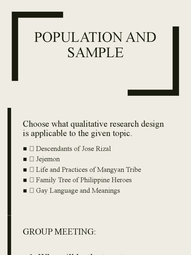 Population and Sample | PDF