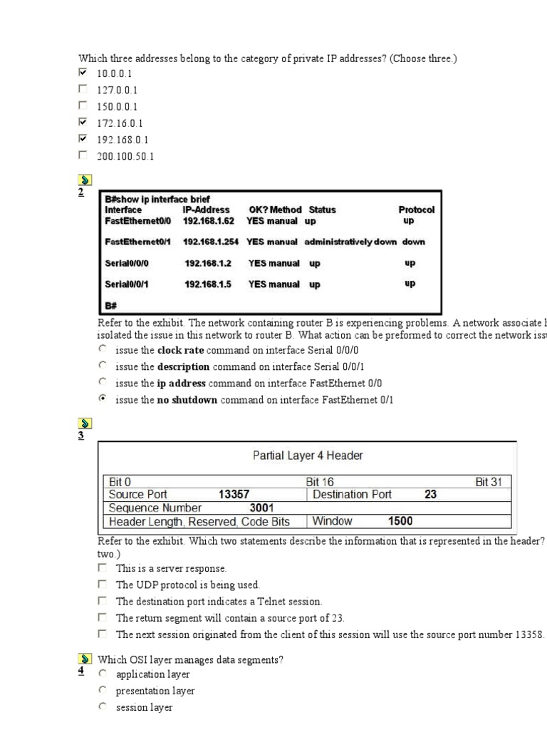 Which Three Addresses Belong To The Category of Private IP Addresses | PDF | Ip Address ...