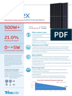 Trina 620w Datasheet | PDF | Solar Panel | Photovoltaics