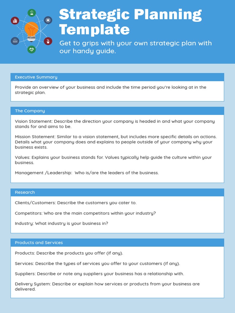 Get To Grips With Your Own Strategic Plan With Our Handy Guide | PDF