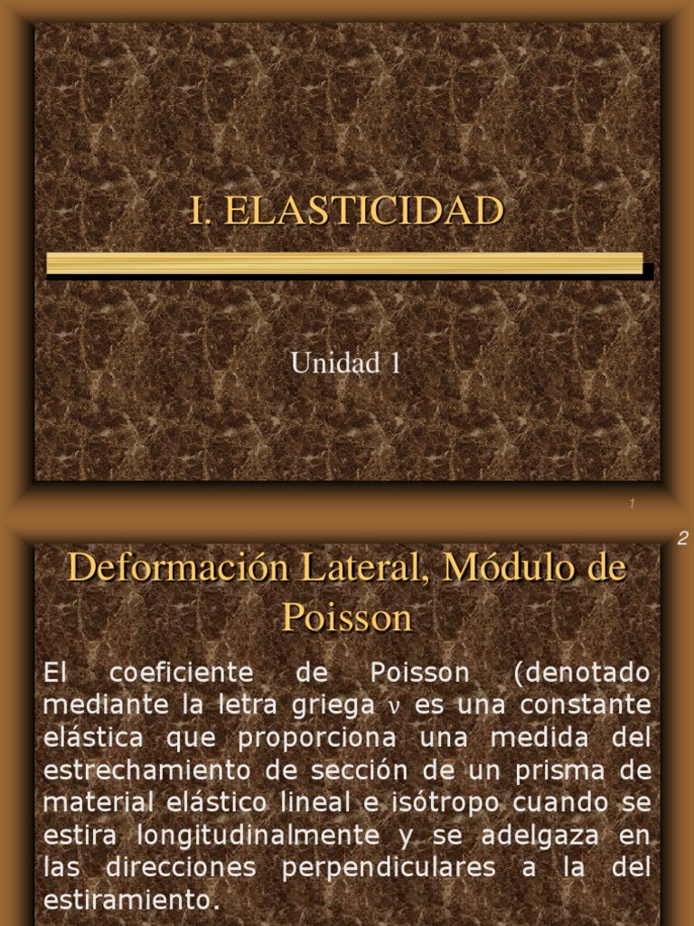 01.02 Deformación Lateral, Módulo de Poisson | PDF | Elasticidad ...