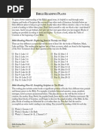 Professor Grant Horners Bible Reading System Bookmarks | PDF | Bible ...