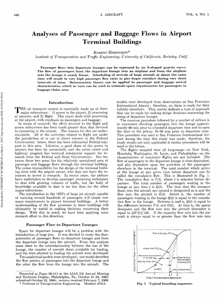 Analyses of Passenger and Baggage Flows in Airport Terminal Buildings ...