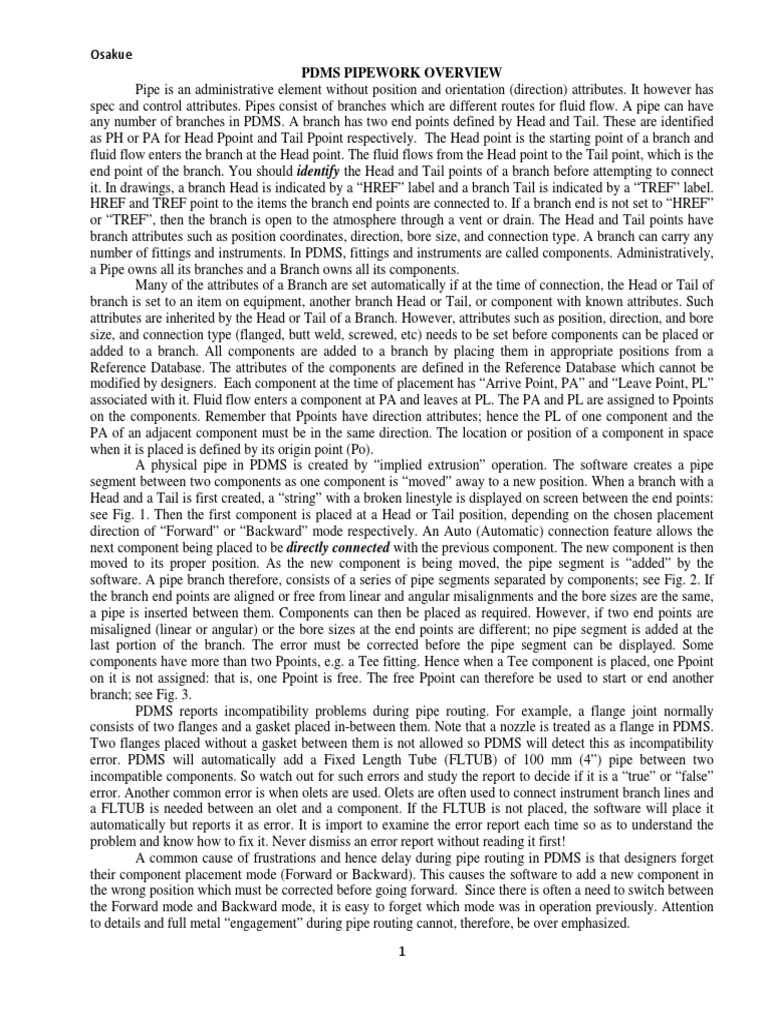Unit10-PDMS Pipe Routing Overview | PDF | Extrusion | Pipe (Fluid ...