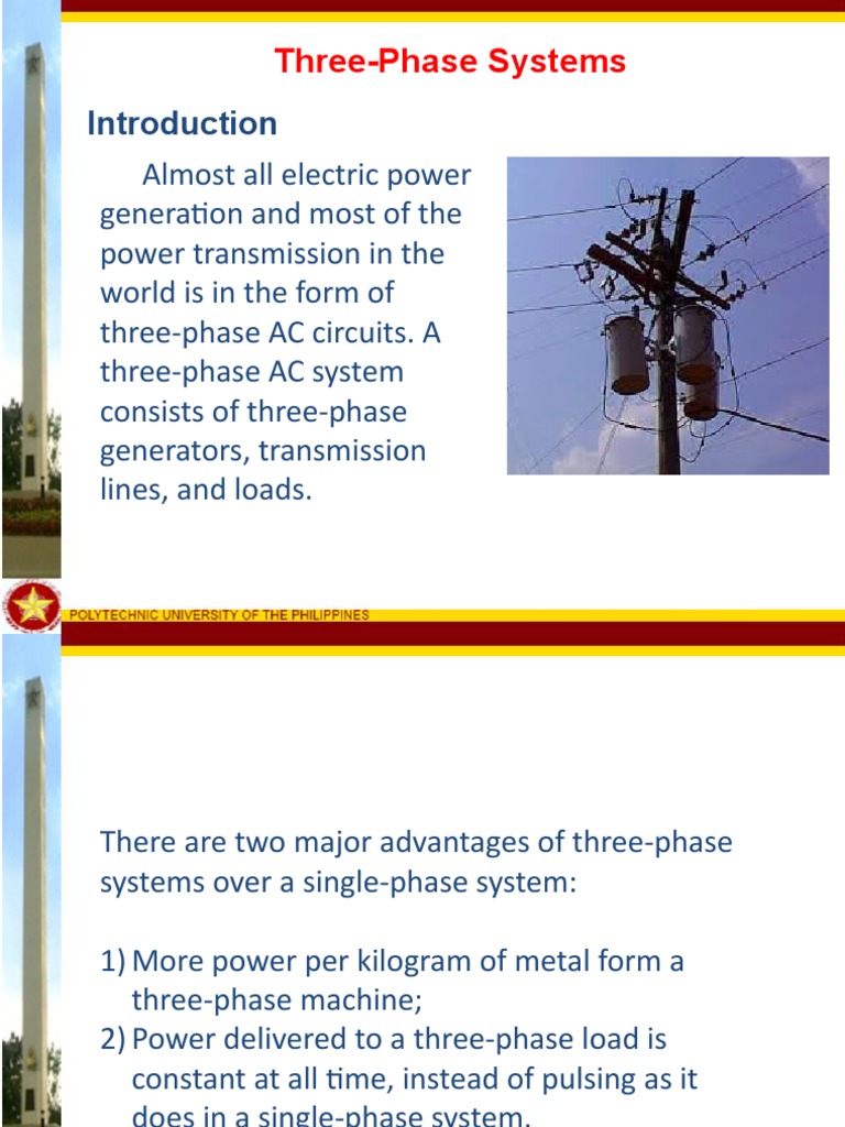 Three-Phase Ac System | PDF | Alternating Current | Electrical Components