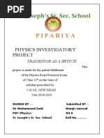 Automatic Lamp Using Transistor & LDR - Class 12 Physics Investigatory ...