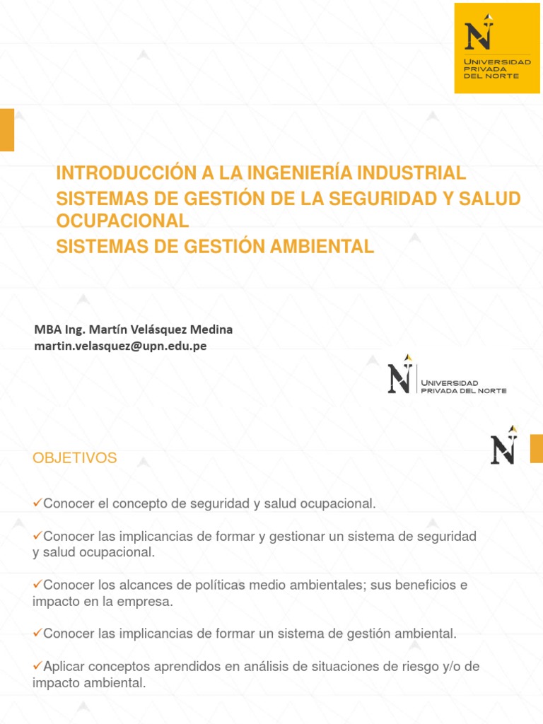 S8 - Introduccion A La Ing. Industrial - Sistema Ssoma | PDF | Seguridad | Seguridad y salud ...