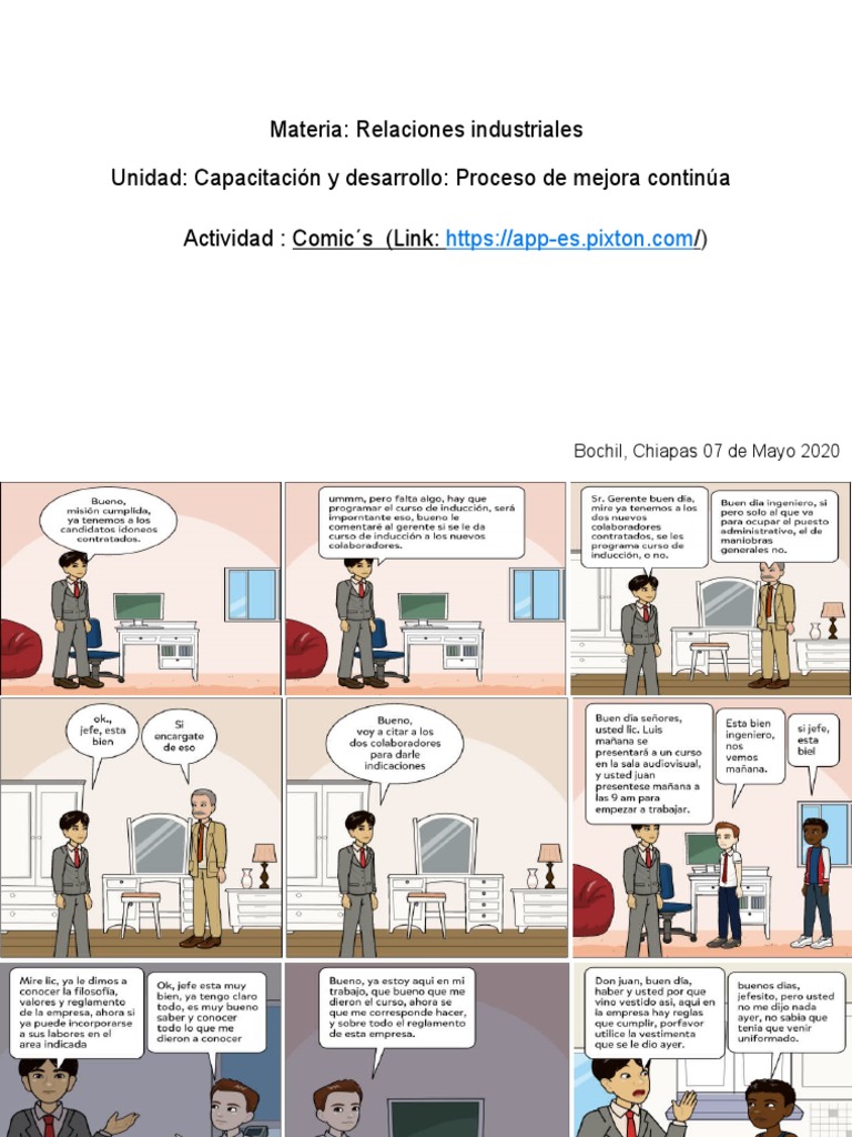 Actividad Comic | PDF | Desarrollo personal | Gestión de recursos humanos