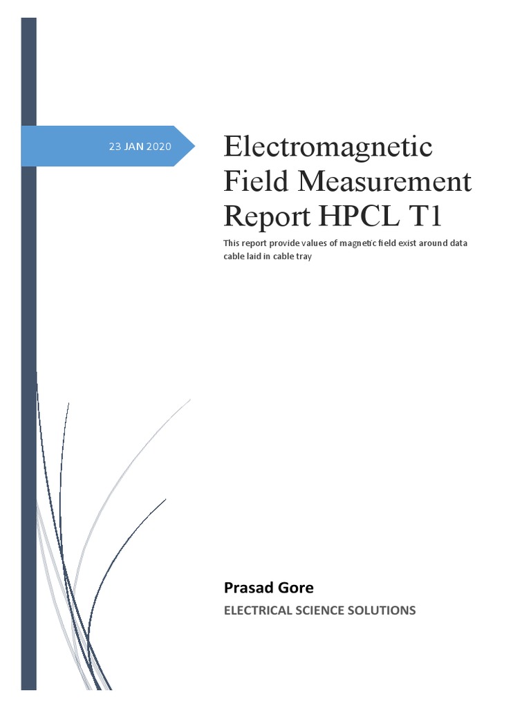 EMF Measurement Report - HPCL-T1 - JAN 2020 | PDF | Electromagnetic ...