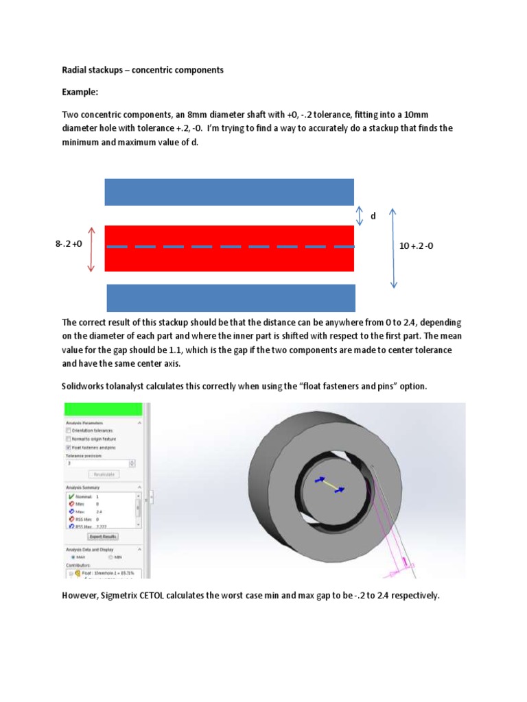 Radial Stackups - Concentric Components Example | PDF | Engineering ...