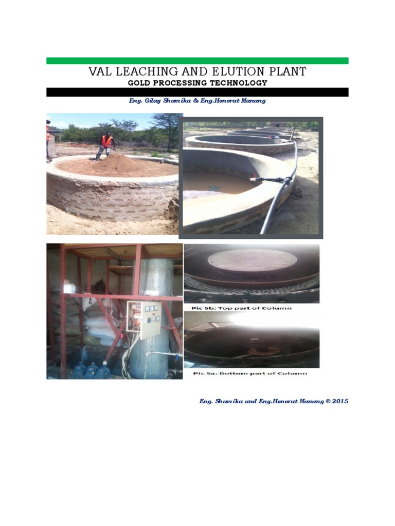 Vat Leaching and Elution Plant - Gold PR | PDF