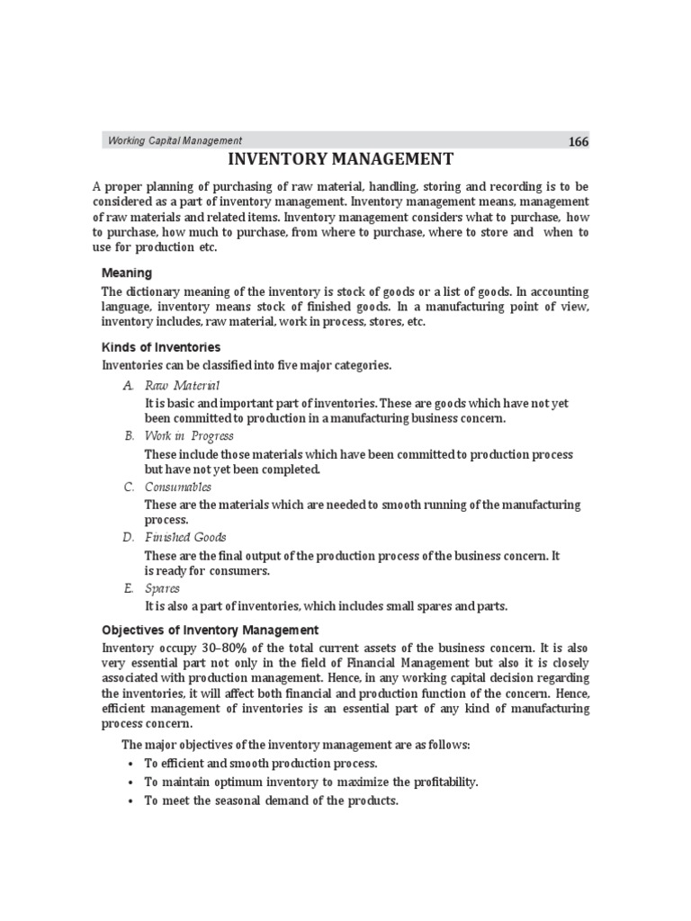 Optimal Inventory Management: Techniques, Levels, and the Economic ...