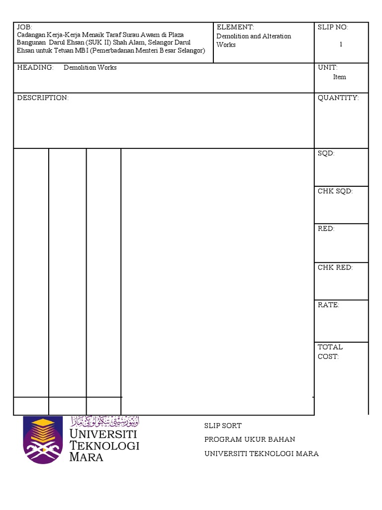 Slip Sort Word Template | PDF