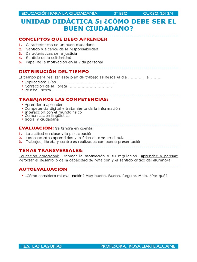 Características del Buen Ciudadano | PDF