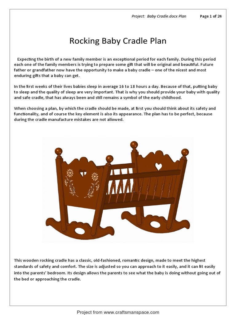 Project: Baby Cradle - Docx Plan Page 1 of 24 | PDF | Career & Growth | Art