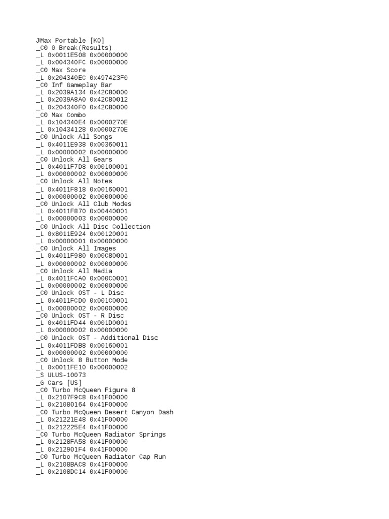 jmax-portable-cheat-code-document-containing-unlock-codes-and-cheat